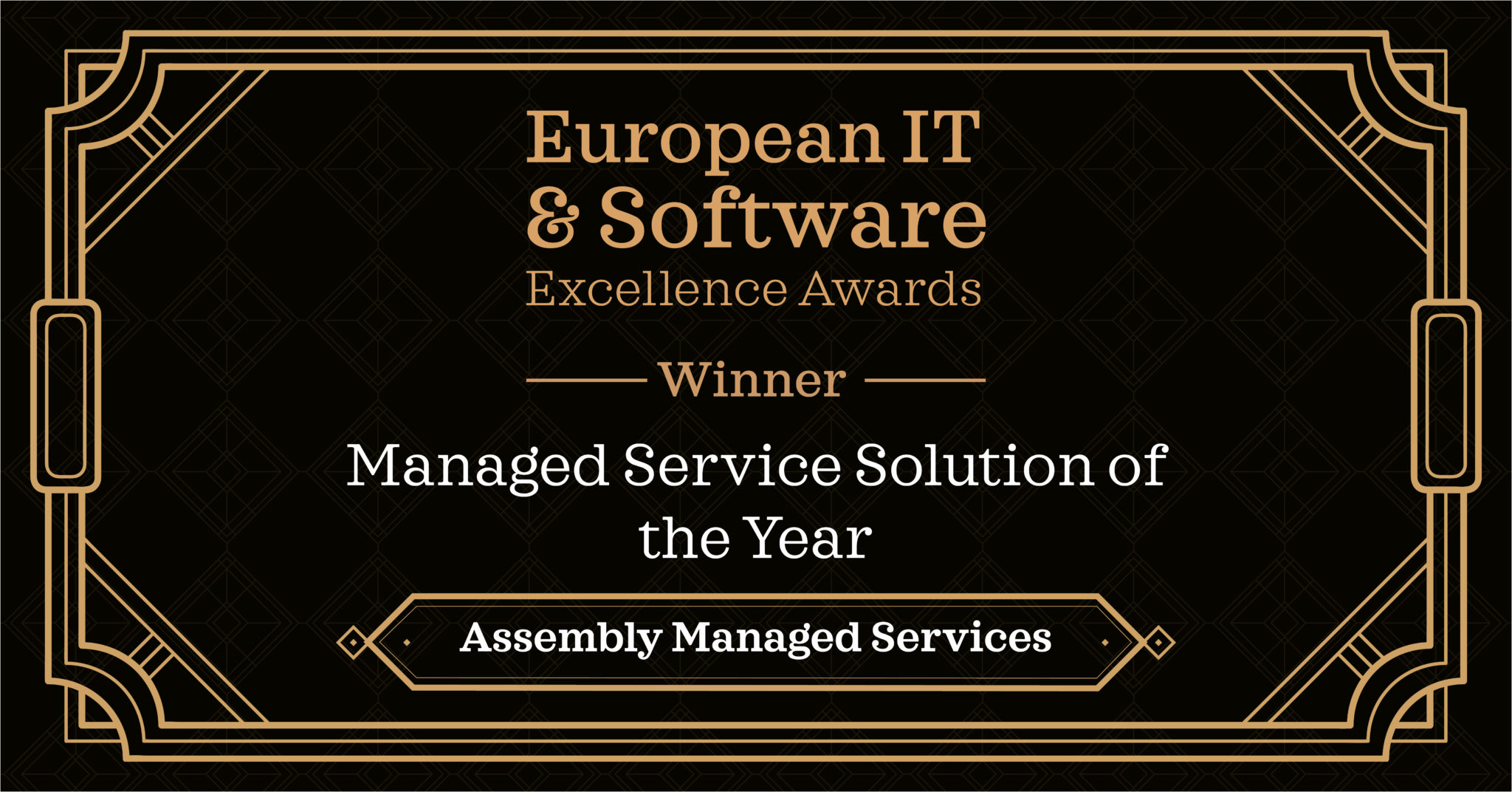 Assembly Win 'Managed Service Solution of the Year' Award